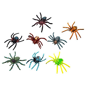 BESPORTBLE 8Pc Halloween Decorations Halloween Prop Spider Decor Butterfly Ornament Spider Model Colorful Butterfly