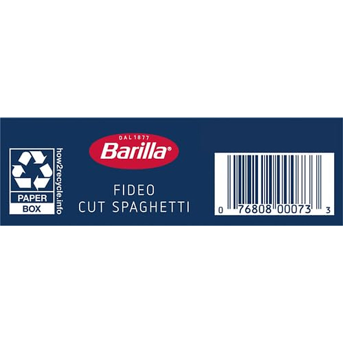 Barilla Fideo Cut Spaghetti Pasta, 16 oz. Box - Non-GMO Pasta Made with Durum Wheat Semolina - Kosher Certified Pasta