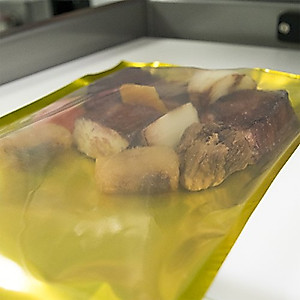 UltraSource Vacuum Chamber Pouches, Gold Foil, 8" x 12" (Pack of 1000)