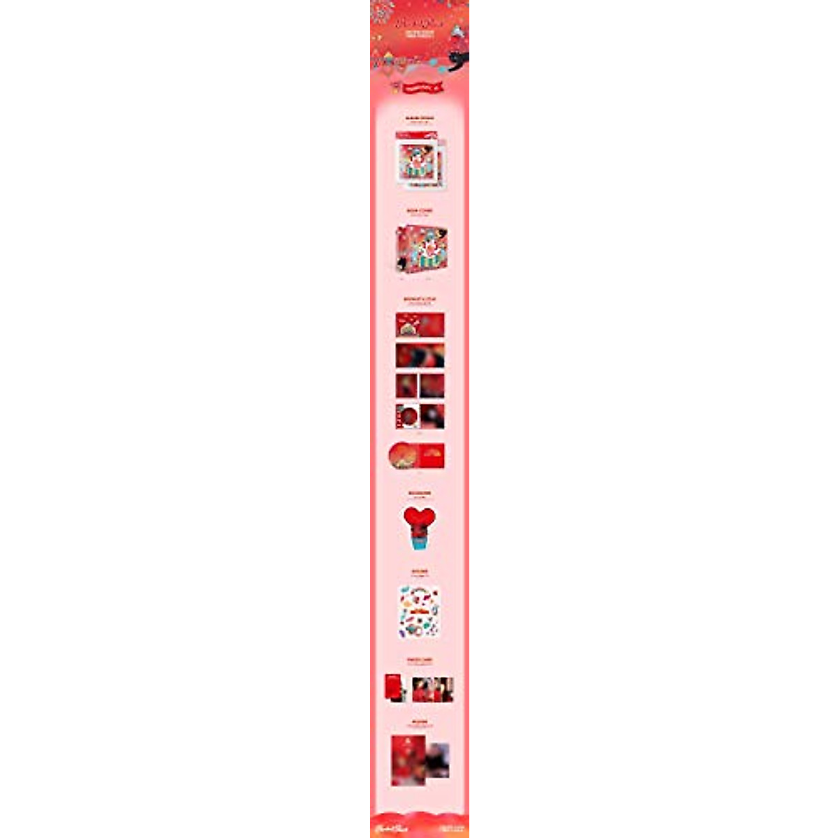 Rocket Punch 'Red Punch' 2nd Mini Album CD+80p Booklet+1p PhotoCard+1p Bookmark+1p Sticker+Pouch+Message PhotoCard SET+Tracking Kpop Sealed