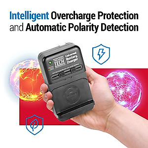 Vidpro PT-UNV Universal Li-Ion Battery Charger - Adjustable Programmable Travel Friendly Charger with Overcharge Protection and Automatic Polarity Detection Compatible with Most Battery Types