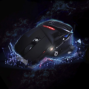 Mad Catz The Authentic R.A.T. 4+ Optical Gaming Mouse, Black
