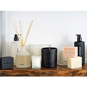 APOTHEKE Luxury Scented 3-Wick Jar Candle, White Vetiver, 32 oz - Large - Eucalyptus, Lilac, Vetiver, Amber & Cedarwood Scent, Strong Fragrance, Aromatherapy, Long Lasting, Hand Poured in USA