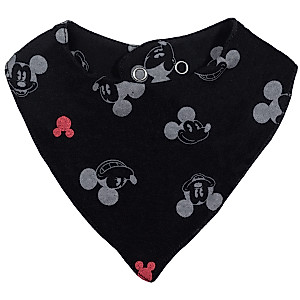 Disney Mickey Mouse Newborn Baby Boys Zip Up Sleep Play Coverall Bodysuits Pants Bibs and Hats 10 Piece 0-6 Months