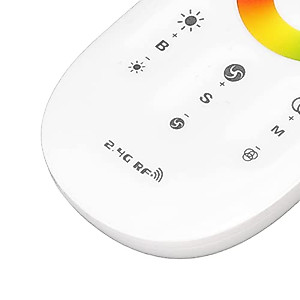 LED Strip Light Dimmer, LED Remote Controller 2.4GHz Wireless RF Touch RGBW 7 Color Dimming Heat Dissipation DC12 to 24V for Lighting Devices
