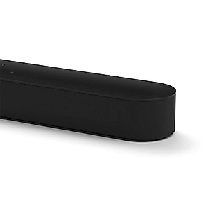 All-new Sonos Beam , Compact Smart TV Soundbar with Amazon Alexa voice control built-in. Wireless home theater and streaming music in any room. (Black) (Renewed)