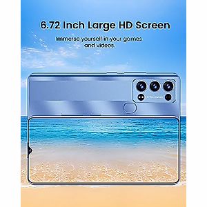 VIQEE Rion9Pro 5G Unlocked Cell Phones,6G+256GB Dual Sim Smartphone, Unlocked Mobile Phone with 6.72inch Waterdrop Screen, Android Phone 48+108 MP | 6800mAh | Fingerprint Lock & Face ID | (Blue)