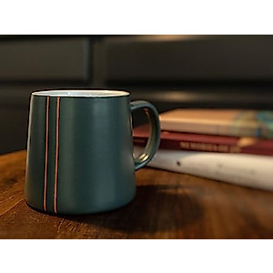 HONED Ceramic Large Coffee Mug Set of 2, 16 oz Coffee Cups, Handcrafted Unique Coffee Mugs or Tea Cup Set, Modern Coffee Mug for Home, Office or Gift, Dishwasher and Microwave Safe