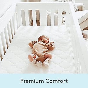 Newton Baby Crib Mattress and Toddler Bed - 100% Breathable, Babies Can Breathe Right Through It, 100% Washable, Non-Toxic, Better Than Organic - Removable Cover -Deluxe 5.5" Thick - White
