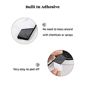 High Temp Grill Gasket Big Green Egg Accessories Replacement Heat Felt BBQ Smoker Black Gasket Adhesive Pre-Shrunk Self Stick Felt 14ft L/XLarge Big Green Egg