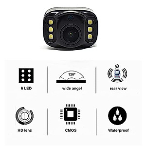 REARMASTER® New Upgrade Vehicle Backup Camera, 6 Led Night Vision High Definition Clear Picture