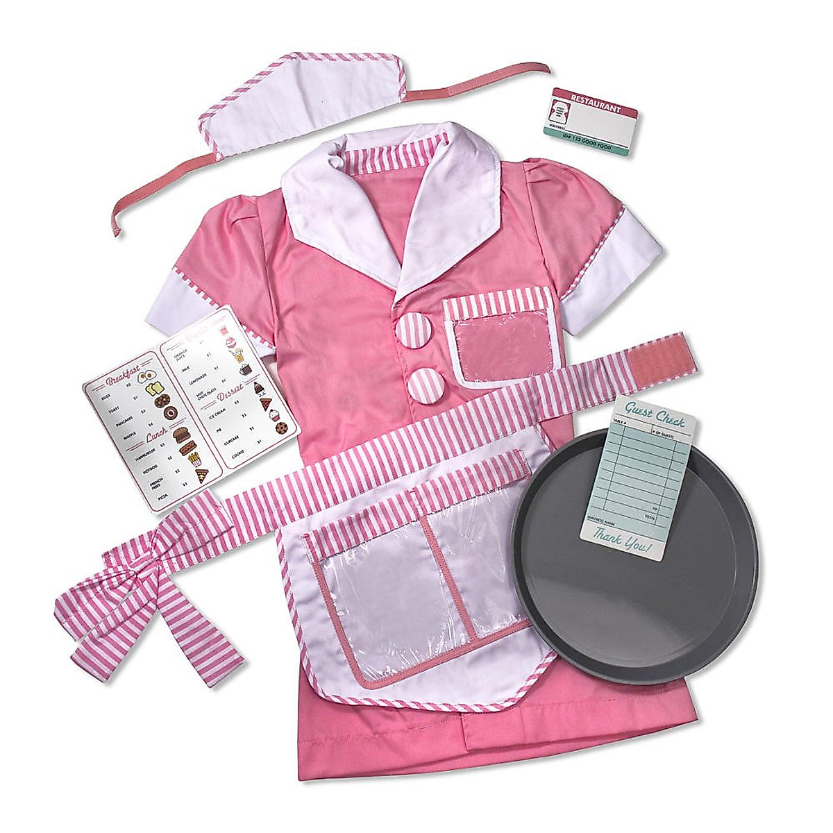 Melissa & Doug Waitress: Role Play Costume Scratch Art Mini-Pad Bundle [47876]