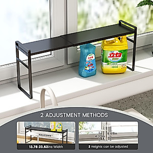WOCHUANGSI 1pcs Small Narrow Tall Shelf for Windowsill Kitchen Organizer Window Sill Plant Shelf Stackable Shelves Bathroom Sill Thin Shelves for Narrow Spaces Counter Top Racks