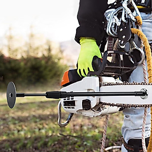 Riomhorry Firewood Measuring Tool, Adjustable Firewood Cutting Tool Freely Adjust between 16'' and 26'', Firewood Gauge Attaches to Chainsaw Bar to Measure Firewood Length