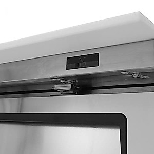 Turbo Air M3 Series MST-48-18-N Mega Top Sandiwch and Salad (2) door prep table rear mounted (15) cu. ft. (18) Pan, no-maintenance condenser, holds temp w/lids open