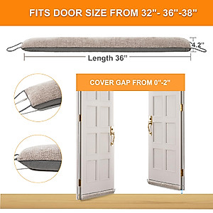 Dosptruy NMD 36in Beige Door Draft Stopper