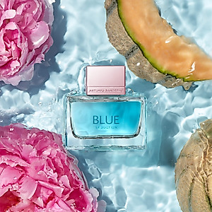 Antonio Banderas Perfumes - Blue Seduction Woman - Eau de Toilette for Women - Long Lasting - Fresh, Casual and Femenine Fragance - Floral Aquatic Notes - Ideal for Day Wear - 2.7 Fl Oz