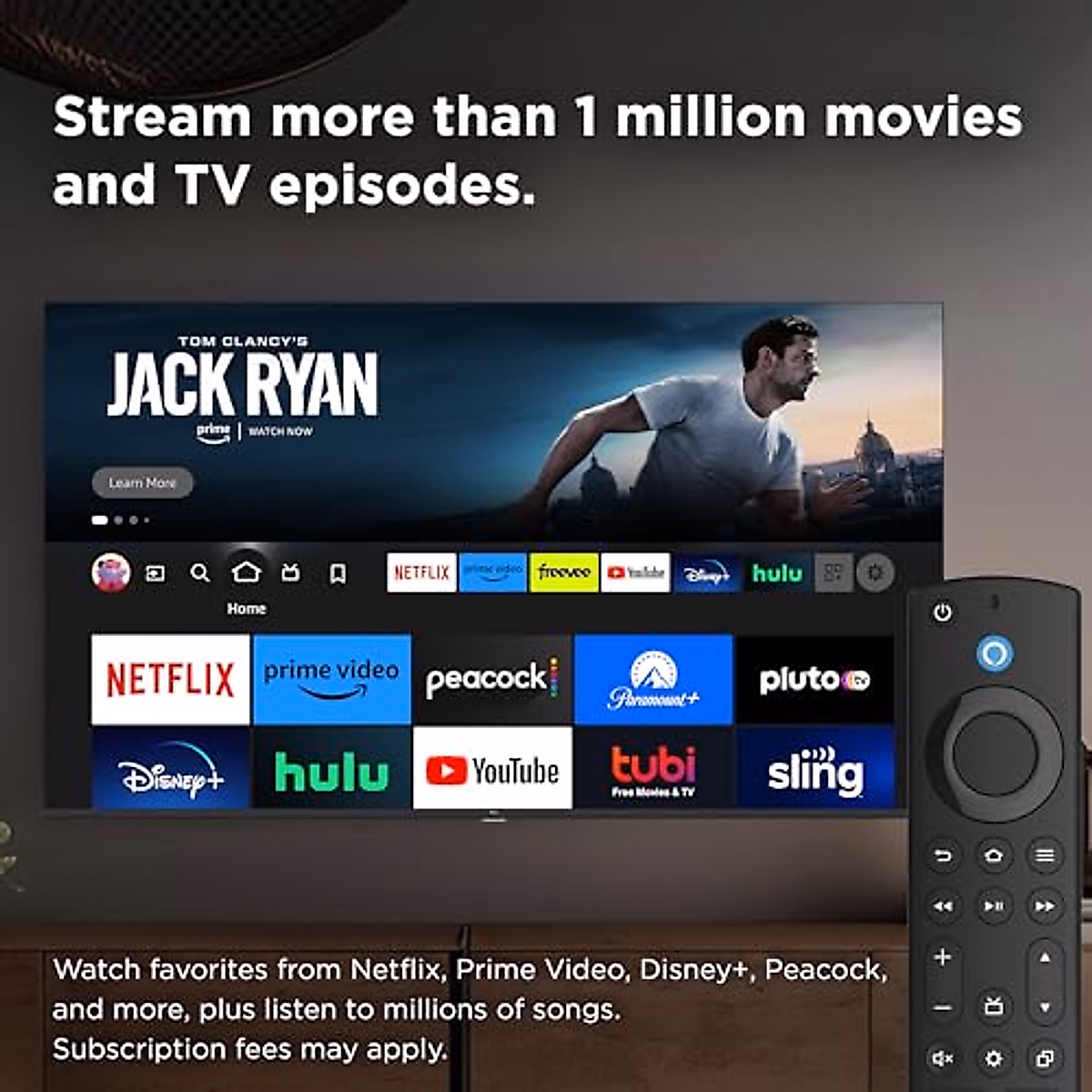 TCL 55-Inch Q6 QLED 4K Smart TV with Fire TV (55Q650F, 2023 Model) Dolby Vision, Dolby Atmos, HDR Pro+, Alexa Built-in with Voice Remote, Streaming UHD Television,Black