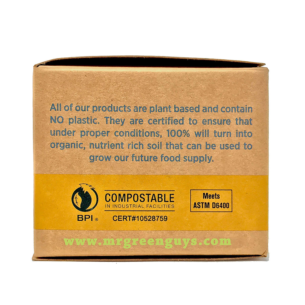 Compostable Heavyweight Disposable Forks - 100 Count CPLA Forks - Eco Friendly Compostable Forks Made from Cornstarch