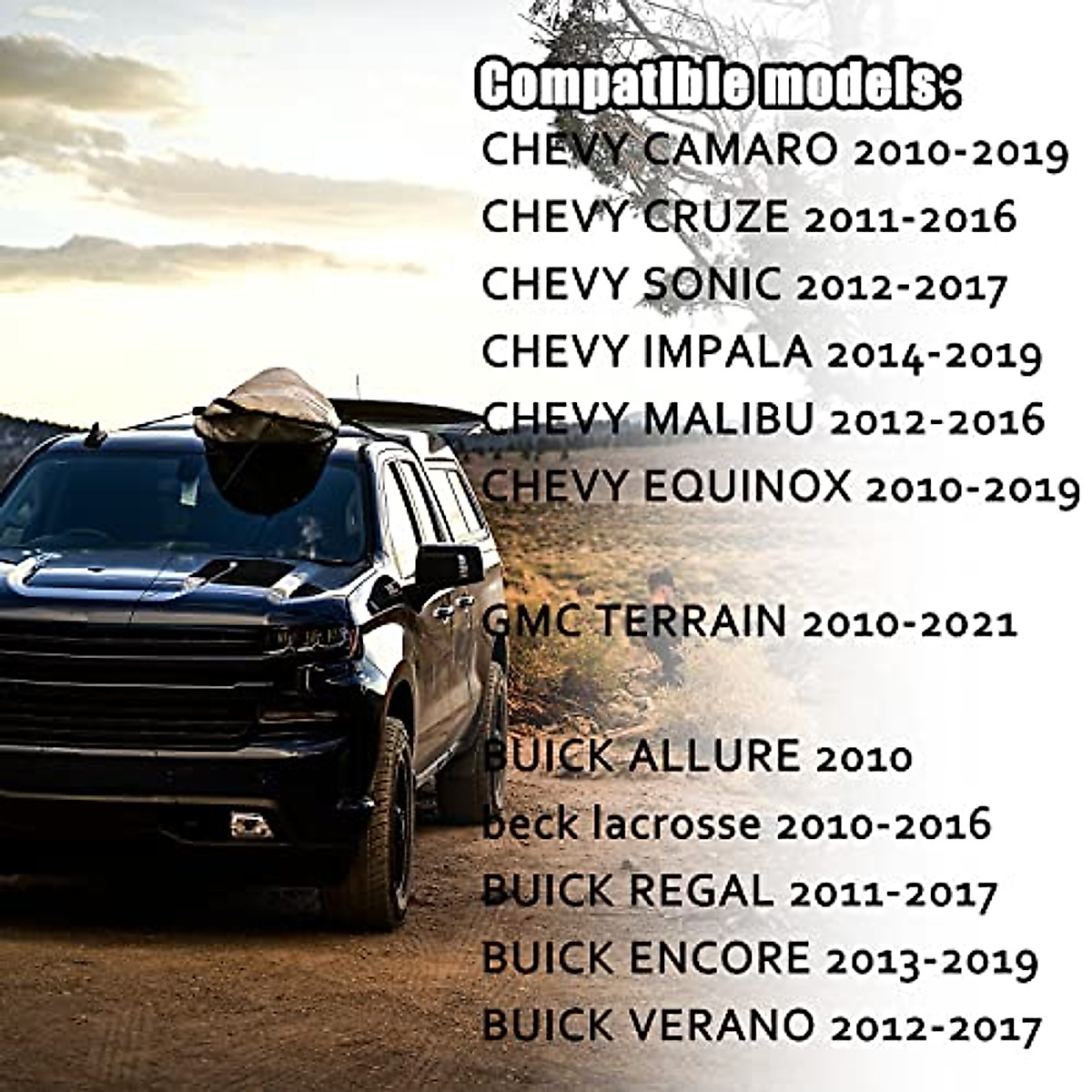 Car Key Fob Keyless Entry Remote Flip Replacement Fit for Chevy Buick GMC Cruze Equinox Camaro Malibu Sonic Impala Lacrosse Regal Verano Encore Allure Terrain 2010-2021 (OHT01060512)