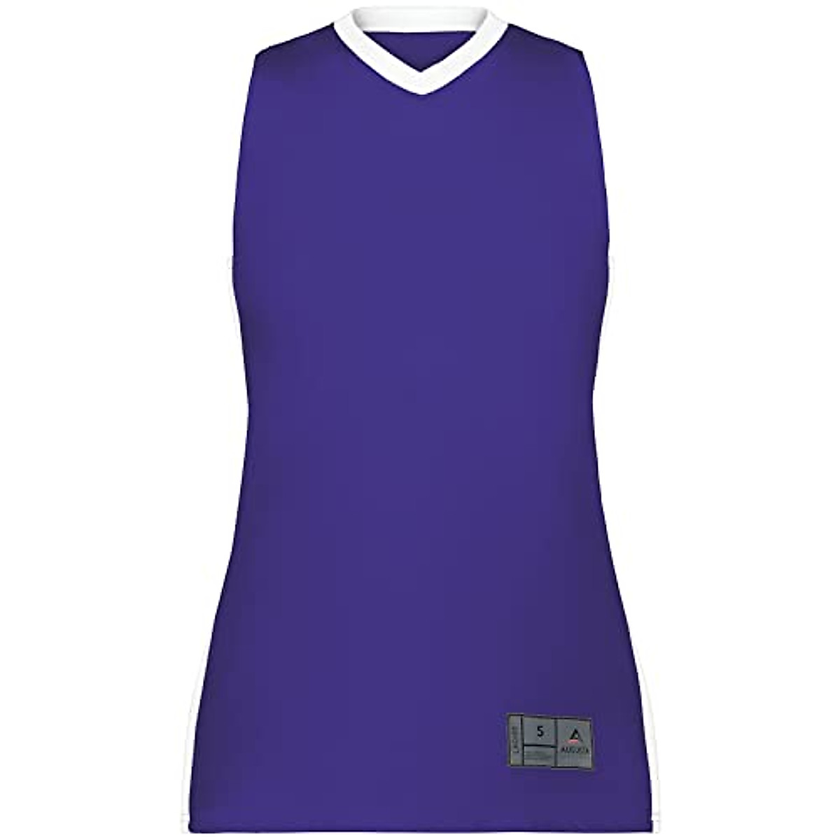 Augusta Sportswear Women's Standard Ladies Match-Up Basketball Jersey, Purple/White, 2XL
