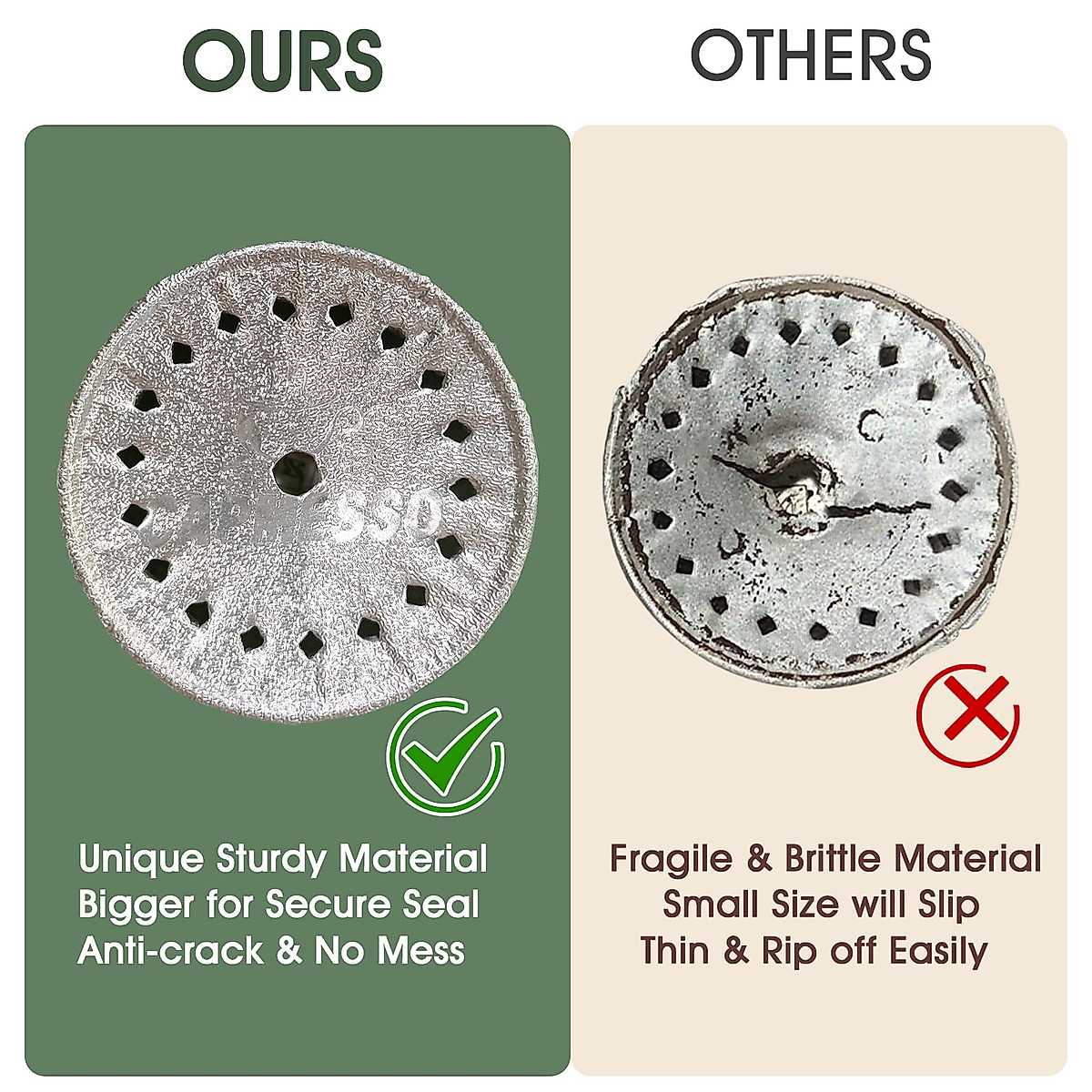 CAPMESSO Aluminum Foil Lids for Reusable Nespresso Vertuo Pods, Coffee Pods Sticker Covers Seals Compatible with Nespresso Reusable Pods Vertuo Refillable Vertuo Capsule (Vertuo pods lids-120 pcs)