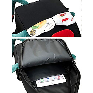 Oxford Backpack 3D Funny Cartoon Frog Satchel Waterproof Daykpack Novelty Schoolbag Bookbags Shoulder bag Purse