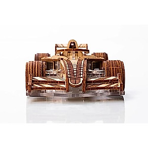 Mechanical Veter Models Wooden and Plastic 3D Puzzle Racer V3 Formula One F1 Racing Car Self-Assembly Set