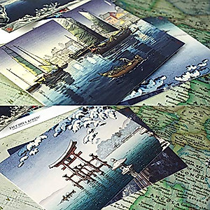 Beautiful Art Postcards set of 30 Tsuchiya Koitsu Post card variety pack Famous Painting Scenery,4 x 6 Inches