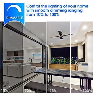 Energetic 10 Pack PAR30 LED Bulbs, Flood Light Outdoor Indoor 75 Watt Equivalent 10W Dimmable,5000K Daylight,1000 Lumens,E26 Base,IP65 Waterproof LED Recessed Light Bulbs for Security