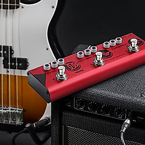 Donner Multi Guitar Effect Pedal Alpha Force 3 in 1 Effects Delay Chorus High Gain Distortion Pedal with Adapter