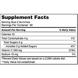 KS Vitamin C 250 mg, 180 Adult Gummies Pack of 2