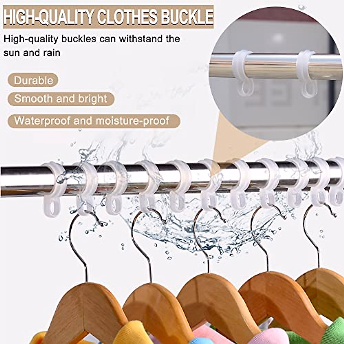 TORIBIO Clothes Drying Rack, 47 Inch Retractable Laundry Drying Rack Folding Indoor Outdoor, Length Adjustable Heavy Duty Stainless Steel Clothing Drying Rack with Windproof Hooks