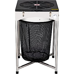 VEVOR Bud Leaf Trimmer, 18 inch Adjustable 3 Speed 110V, Electric Hydroponic Dry or Wet Plant Trimming Machine with Sharp Stainless Steel Blades, Twisted Spin Cut for Flowers, Leaves, Herbs