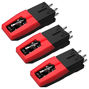 DIGITNOW Record Player Needles,3 Pack Replacement Stylus for Turntable,Upgraded Record Player Cartridge with Stylus Replacement for Vintage LP, Phonograph