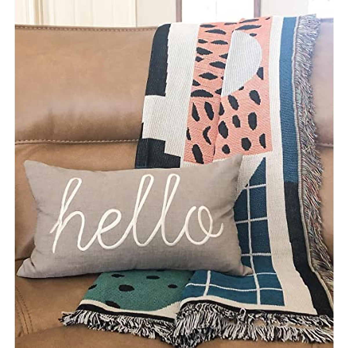 Sonemone Sofa Throw Blanket Year Round Morden Style Couch Sofa Bed Beach Travle 50"x63"