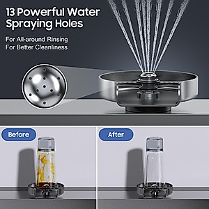 Glass Rinser - Quick Rinse,Metal Faucet Stainless Steel Brush Nickel Cup Rinser for Home Kitchens, Cafes, Restaurants, Bars, Milk Tea Shops etc