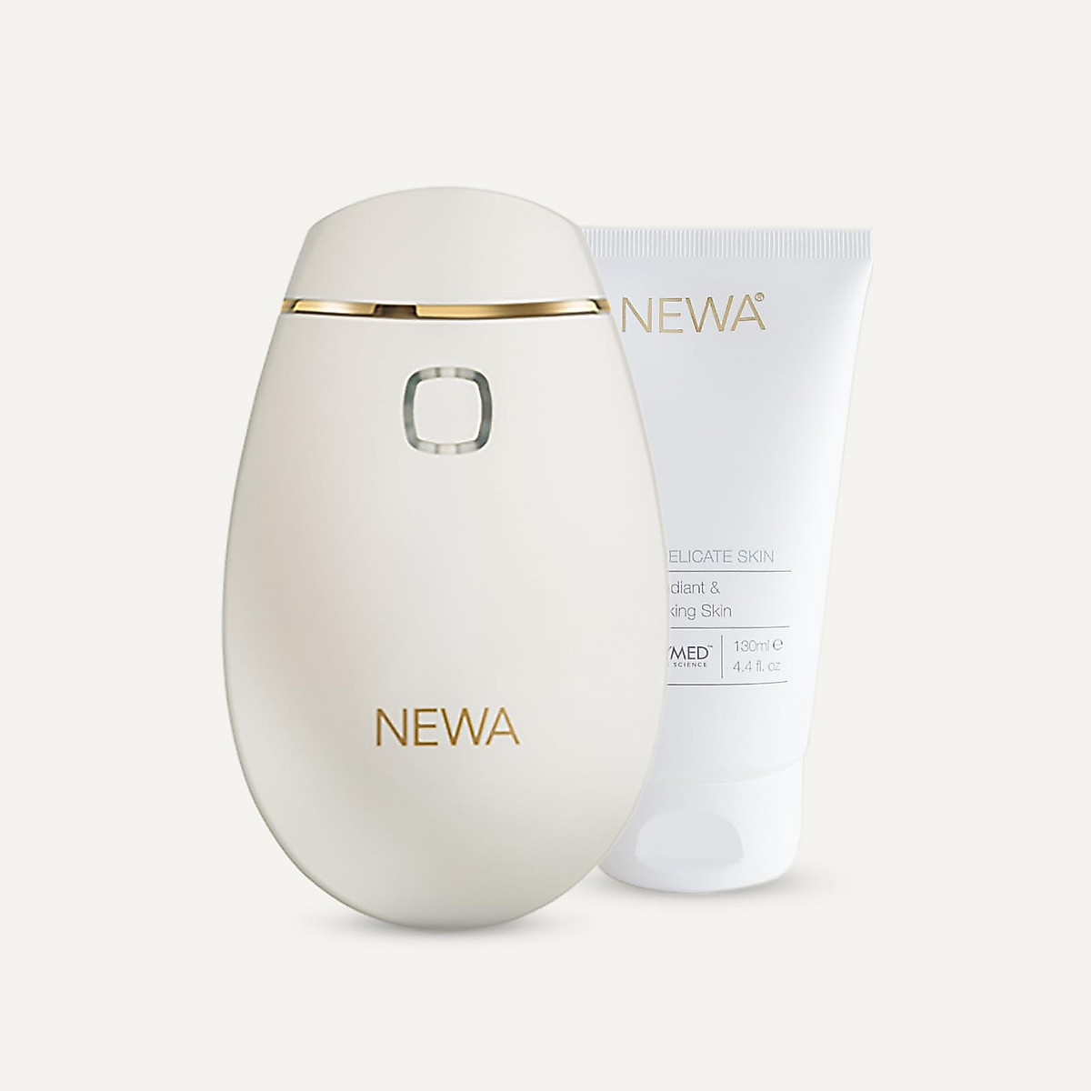 NEWA RF Wrinkle Reduction Device (Plug in) - FDA Cleared Skincare Tool for Facial Tightening. Boosts Collagen, Reduces Wrinkles. with 1 Month Gel Supply.