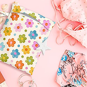 zcyxuuw Wet Bag, Wet Dry Bag, Wet Bag for Swimsuit, Travel, Beach, Pool, Diapers, Dirty Yoga Gym Clothes, Makeup Bag, Waterproof Flower Face Hippie Decor