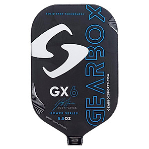 Gearbox GX6 Power 8.5oz 3-15/16in Carbon Fiber Blue Joey Farias Signature Paddle