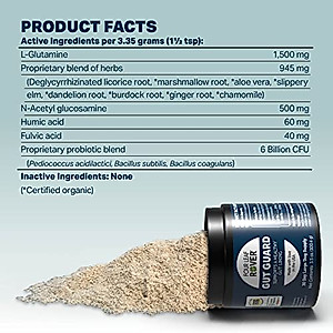 Four Leaf Rover: Gut Guard - Dog Probiotics, Prebiotics and Organic Herbs for Gut Health and Immune Support - 15 to 60 Day Supply, Depending on Dog’s Weight - Vet Formulated