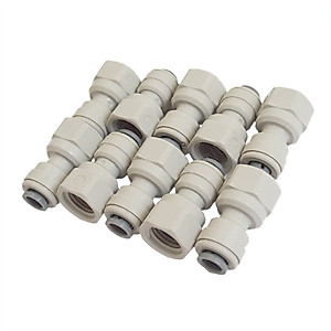 John Guest Female Connector 3/8" QC x 1/4" FFL 10 Pack
