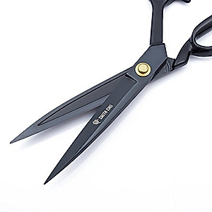 SMITH CHU Sewing Scissors-Heavy Duty Tailor Scissors Shears for Fabric,Leather,Raw Materials,Dressingmaking,Altering-Professional Upholstery Shears for Dressmakers Students Office Crafting (12 inch)