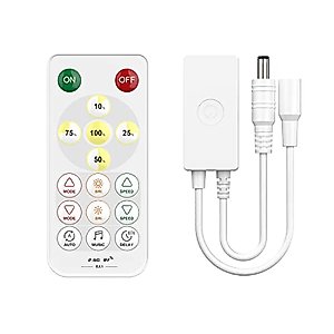 FCOB SP641E Bluetooh LED Controller Support PWM Monochrome RF16Keys LED Strip Dimmer Switch Brightness for FCOB 3014 5630 5730 3528 Signle Color LED Strips DC5V-DC24V Timer Music Mode Support max 2A