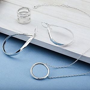 Silpada 'Karma' Open Circle Necklace in Sterling Silver, 18" + 2"