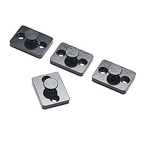 HARDJULAN 37-3/8in Bi-fold Barn Door Hardware,Heavy Duty Black Track Top Mount Kit for 2 Doors(No Door)