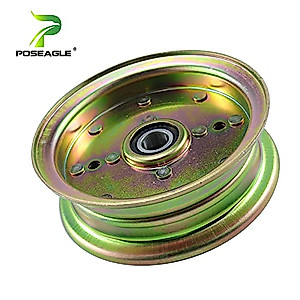 POSEAGLE 2 Pack 539132728 Idler Pulley Replace Husqvarna 539132728 Husqvarna Idler Pulley, 589766102 Pulley, 589766101, 539112196 for Husqvarna MZ52 MZ54 MZ61 MZ6128 RZ4623 RZ46I YTH22v42LS Z246 Deck