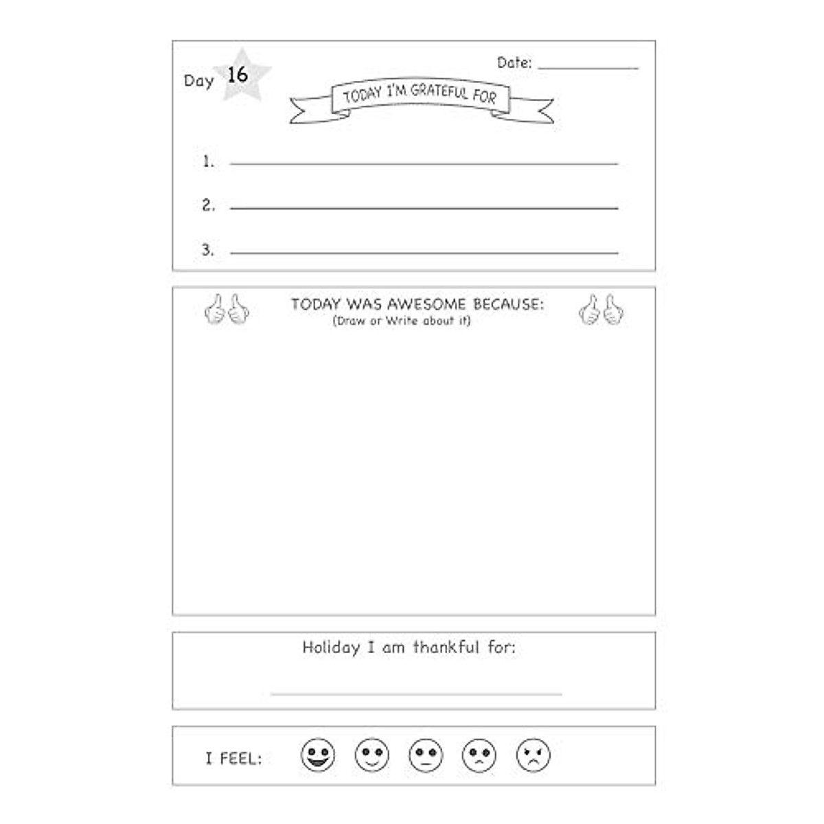 Gratitude Journal for Kids: A 90 Day gratitude journal with daily writing prompts to help kids practice gratitude and mindfulness in under 3 to 5 minutes a day