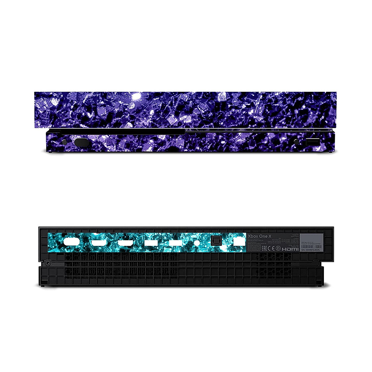 Head Case Designs Officially Licensed PLdesign Aqua Blue Art Mix Vinyl Sticker Gaming Skin Decal Cover Compatible With Xbox One X Console