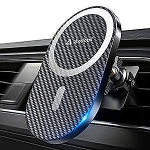 andobil Newest Magnetic Car Phone Mount Pro [Strongest Magnet, Big Phone Friendly] Ultra Stable MagSafe Car Vent Mount, Magnetic Phone Holder Car Fit for iPhone 14 13 12 Pro Max Android Samsung S23